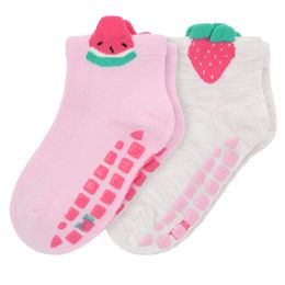 Topomini 2 Paar Baby Sneaker-Socken mit ABS-Sohle