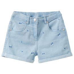 Topolino M&auml;dchen Jeansshorts mit Bl&uuml;mchen-Stickerei
