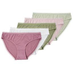 Gina Benotti 5 Damen Slips mit Spitze