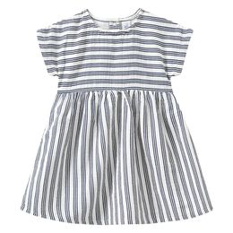 Topomini Baby Musselin-Kleid im Streifen-Look