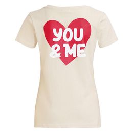 Gina Damen T-Shirt mit Message-Print