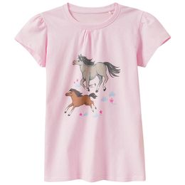 Topolino M&auml;dchen T-Shirt mit Pferde-Print