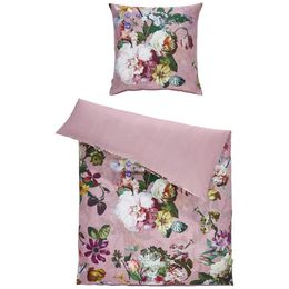 Essenza Wendebettw&auml;sche Fleur, Lila, Textil, Blume, 135x200 cm, Oeko-Tex&reg; Standard 100, Schlaftextilien, Bettw&auml;sche, Bettw&auml;sche, Satin-Bettw&auml;sche