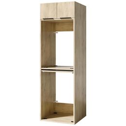 P & B Waschmaschinenschrank Tidy Hero, Eiche, Metall, 70x220x68 cm, erweiterbar, Waschk&uuml;che, Waschmaschinenschrank