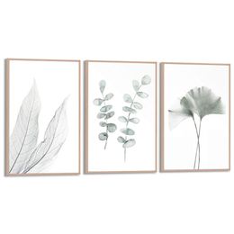 Reinders! Bilderset, Wei&szlig;, Holz, 60x30x2 cm, Bilder und Zubeh&ouml;r, Wandbilder, Bilderset