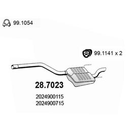 Asso Endschalld&auml;mpfer 287023 f&uuml;r Mercedes