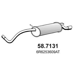 Asso Endschalld&auml;mpfer 58.7131 f&uuml;r VW AUDI 8X0253609 6R6253609T 6R6253609AT