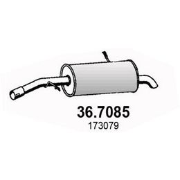 Asso Endschalld&auml;mpfer 36.7085 f&uuml;r PEUGEOT TALBOT CITRO&Euml;N 173083 173079 173087