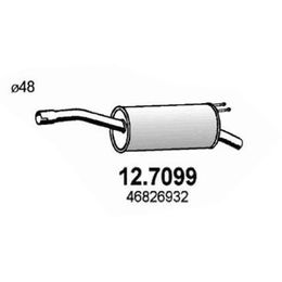 Asso Endschalld&auml;mpfer 12.7099 f&uuml;r FIAT 71765083 46826932 51740052