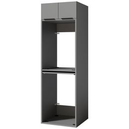 P & B Waschmaschinenschrank Tidy Hero, Grau, Metall, 70x220x68 cm, erweiterbar, Waschk&uuml;che, Waschmaschinenschrank