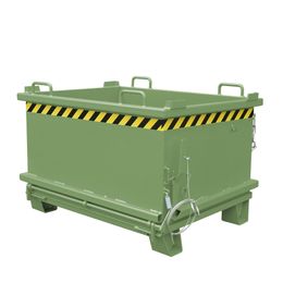 Bauer S&uuml;dlohn Klappbodenbeh&auml;lter SB 500; lackiert; Resedagr&uuml;n