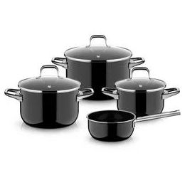 Topf-Set WMF "Fusiontec Essential Pro", schwarz, T&ouml;pfe, kratzfeste Oberfl&auml;che, w&auml;rmereduzierende Hohlgriffe, Made in Germany
