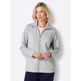 Catamaran Damen Funktionsjacke in formstabiler Interlock-Qualit&auml;t, hellgrau, Gr&ouml;&szlig;e 36/38