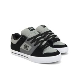Sneaker DC Shoes "Pure", Herren, Gr. 10 (43), schwarz, dunkelgrau, grau, Obermaterial:55, 4% Leder, 44, 6% Synthetik;, Schuhe Sneaker