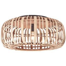 Brilliant Deckenleuchte "Woodrow", braun (hellbraun), 1, &Oslash; 50cm H: 23,5cm, 1 Stk., Leuchten, Bambus - Nature Style - dimmbar - &Oslash; 50cm - E27 Fassung, Designerlampe
