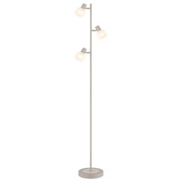 Globo LIGHTING Stehlampe "PLANTA", sandfarben matt, 3, H: 154cm, 1 Stk., Leuchten, Stehleuchte f&uuml;r Wohnzimmer Holzoptik sand, Stehlampe