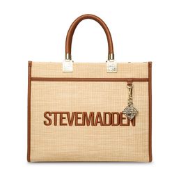 Henkeltasche Steve Madden "Steve Madden Taschen Lederimitat", Damen, Gr. onesize, natur, Lederimitat, Taschen