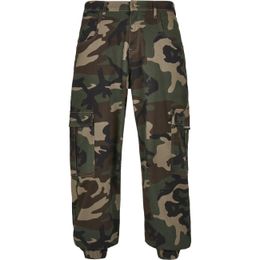 Cargohose Southpole "Southpole Herren Southpole Camo Cargo Pants", Herren, Gr. 28, Normalgr&ouml;&szlig;en, woodcamo, 98% Baumwolle, 2% Elasthan, relaxed fit, Hosen Cargohose