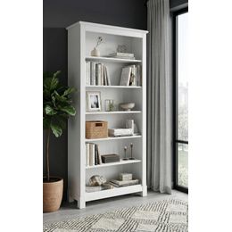B&uuml;cherregal OTTO HOME "Rauna", wei&szlig;, B:96cm H:180cm T:38cm, Massivholz, Regale, B&uuml;cherregal, aus massiver Kiefer, Breite 96 cm, FSC zertifiziert