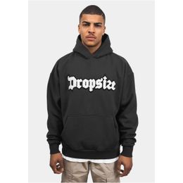 Kapuzensweatshirt DROPSIZE "Dropsize Herren Heavy Oversize Frottee Embo Hoodie", Herren, Gr. S, washedschwarz, 70% Baumwolle, 30% Polyester, Sweatshirts