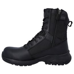 Schn&uuml;rschuh MAGNUM "MAGNUM Uniform &ndash; Sicherheitsmodelle Vanguard 8.0 Sz Ct Cp", Damen, Gr. 42, Normalschaft, schwarz, Vollnarbiges Leder, Mesh-Eins&auml;tze, PU, EVA, Schuhe Schn&uuml;rschuh