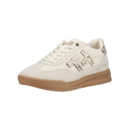 Sneaker Tom Tailor "Tom Tailor Sneaker Lederimitat/Textil", Damen, Gr. 39, beige, Lederimitat, Textil, Schuhe Sneaker