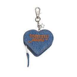 Geldb&ouml;rse Tommy Jeans "TJW COOL DENIM HEART COIN PURSE", Herren, jeansblau, Baumwolle, Kleinlederwaren, Damen Mini Geldbeutel, Portmonnaie mit Rei&szlig;verschluss