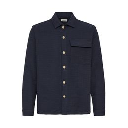 Hemdjacke Casual Friday "Hemdjacke CFMatt", Herren, Gr. M, blau (schwarz navy), Obermaterial: 52% Polyester PES. 48% Baumwolle CO., Jacken