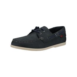 Bootsschuh Clarks "Clarks Halbschuhe Leder", Herren, Gr. 44,5, navy, Leder, Schuhe Bootsschuh