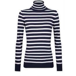Rollkragenpullover FELIX HARDY "Rollkragenpullover", Damen, Gr. M, navy, 100% Baumwolle, Pullover Rollkragenpullover