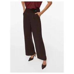 V&eacute;ro Moda Anzughose VERO MODA "VMSTAR PANTS JRS GA NOOS", Damen, Gr. XS (34), L&auml;nge 32, braun (chocolate torte), Jersey, Obermaterial: 95% Polyester, 5% Elasthan, unifarben, loose fit normal, Hosen Anzughose