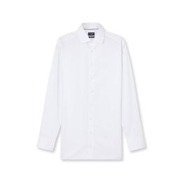 Businesshemd OLYMP "OLYMP Luxor, modern fit, Global Kent", Herren, Gr. 38, Normaler Arm, wei&szlig;, 100% Baumwolle, Hemden