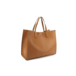 Tragetasche U.S. Polo Assn. "MIDDLETON DOUBLE HANDLE BAG WITH EXTRA BAG. Damen", Damen, Gr. B/H/T: 14cm onesize, cognac vegetable, Polyurethan, Taschen, Tragetasche Damen, Shopper, Einkaufstasche, Fashion, Lifestyle, Sale