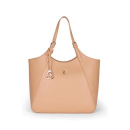 Tragetasche U.S. Polo Assn. "JONES LARGE SHOPPING BAG SHOPPER Damen", Damen, Gr. B/H/T: 15cm onesize, camel, Polyurethan, Taschen, Tragetasche Damen, Shopper, Einkaufstasche, Fashion, Lifestyle, Sale