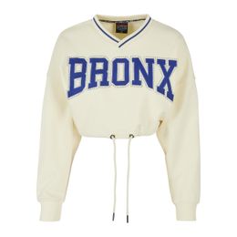 Sweater Fubu "Fubu Damen", Damen, Gr. L, beige (sanftes wei&szlig;), 80% Baumwolle, 20% Polyester, bedruckt, Sweatshirts Sweater