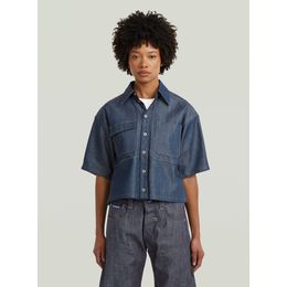 G-Star Raw Langarmshirt G-STAR "Remix Shirt", Damen, Gr. L, raw denim, Obermaterial: 82% Baumwolle, 18% Polyester, Shirts Langarmshirt