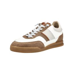 Sneaker Bullboxer "Bullboxer Sneaker Leder", Herren, Gr. 41, wei&szlig;, braun, Leder, Schuhe Sneaker