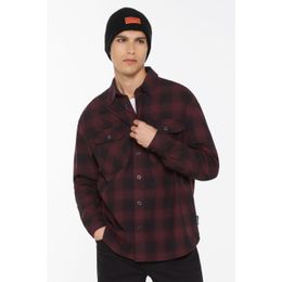 Langarmhemd Harlem Soul, Herren, Gr. L, Normalgr&ouml;&szlig;en, cranberry juice, Flanell, Material: 100% Baumwolle, kariert, regular fit normal, 1-Knopf-Manschette, Hemden, aus Baumwolle