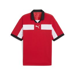 Fu&szlig;balltrikot Puma "TEAMCLASSIC MATCH JERSEY", Herren, Gr. L, Puma rot, Puma wei&szlig;, Puma schwarz, Web, Obermaterial: 100% Polyester, gemustert, oversize normal, Trikots Fu&szlig;balltrikot, Fu&szlig;ball, Kurzarm, sportlicher Stil, aus Polyester