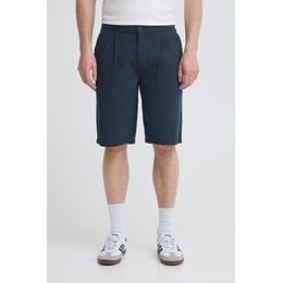 Chinoshorts Blend "BHMorgan Linen Mix Pleated", Herren, Gr. L, US-Gr&ouml;&szlig;en, salute, 80% Baumwolle, 20% Leinen, gemustert, Basic, normal normal, Hosen Chinoshorts, Modische Shorts mit Bundfalten