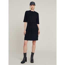G-Star Raw Bodykleid G-STAR "Fluid Kleid", Damen, Gr. L, Normalgr&ouml;&szlig;en, schwarz (osaka blau), Obermaterial: 90% Viskose, 10% Polyester, Kleider