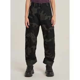 G-Star Raw Wirkhose G-STAR "Cargohose 3D Boyfriend", Damen, Gr. 24, asfalt, carbon ao, Obermaterial: 97% Baumwolle, 3% Elasthan, Hosen