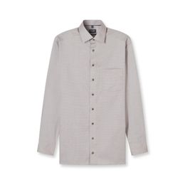 Businesshemd OLYMP "OLYMP Luxor, modern fit, New Kent", Herren, Gr. 40, Normaler Arm, braun, 100% Baumwolle, Hemden