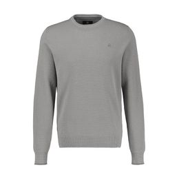 Sweatshirt Lerros "Sweatshirt in sportiver 2-Tone-Optik", Herren, Gr. 3XL, basalt grau, 100% Baumwolle, Sweatshirts Sweatshirt
