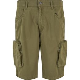 Cargoshorts Urban Classics "Urban Classics Herren Baggy Cargo Shorts", Herren, Gr. 28, Normalgr&ouml;&szlig;en, khaki, 100% Baumwolle, unifarben, normal, Hosen