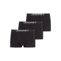 Trunk Jockey "Cotton Stretch", Damen, Gr. L, schwarz, Single Jersey, Obermaterial: 95% Baumwolle, 5% Elasthan, Unterhosen, (3er Pack), atmungsaktiv, passgenau mit Stretchanteil
