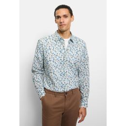 Langarmhemd OLYMP "OLYMP Casual, regular fit, Kent", Herren, Gr. L, Normaler Arm, wei&szlig;, 100% Baumwolle, Hemden