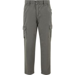 Cargohose Urban Classics "Urban Classics Herren BoysStraight Leg Cargo Pants", Jungen, Gr. 146/152, Normalgr&ouml;&szlig;en, asphalt, 100% Baumwolle, unifarben, normal, Hosen Cargohose