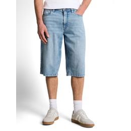 Jeansbermudas Tom Tailor Denim, Herren, Gr. L, N-Gr, blau (used light stone blau denim), Denim/Jeans, Obermaterial: 100% Baumwolle. Futter: 65% Polyester, 35% Baumwolle, unifarben, l&auml;ssig geschnitten kniebedeckend, Jeans, Sommerbermuda aus Baumwolle