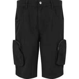 Cargoshorts Urban Classics "Urban Classics Herren Baggy Cargo Shorts", Herren, Gr. 28, Normalgr&ouml;&szlig;en, schwarz, 100% Baumwolle, unifarben, normal, Hosen